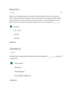PSY 110 Chapter 13 Personality Ciccarelli Learning Objective Questions - Bluegrass Community and ...