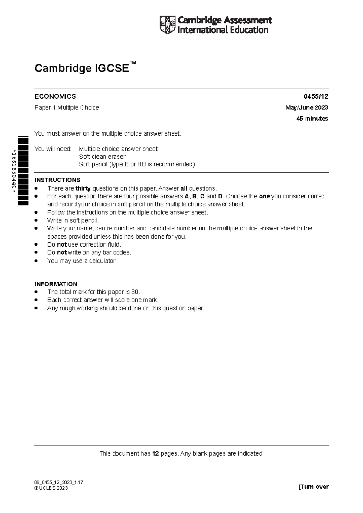 0455 s23 qp 12 - notes - Cambridge IGCSE™ 0455/ May/June 2023 45 ...