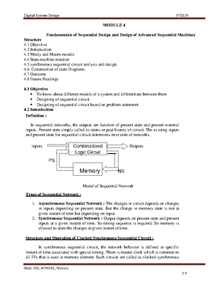Module 1 - dsd - Digital System Design 17EC Dept. ECE, TJIT 1 MODULE 1 ...