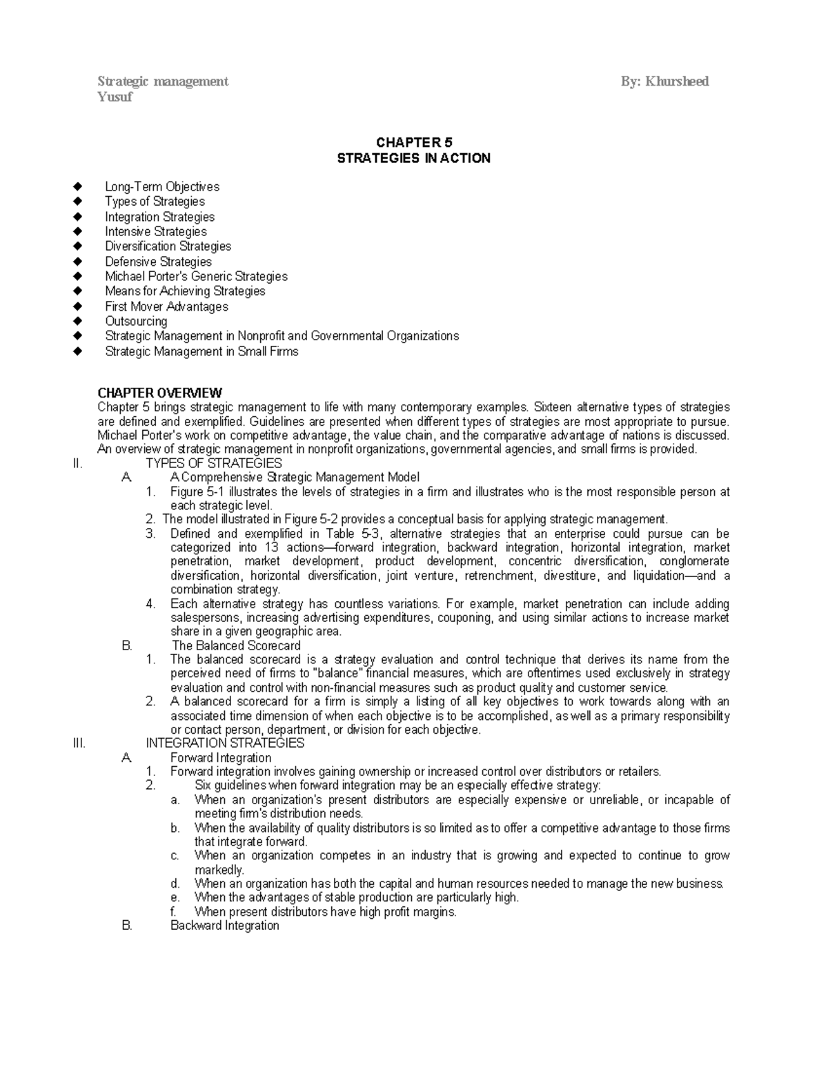 Teaching notes - Summary Strategic human resource management ...