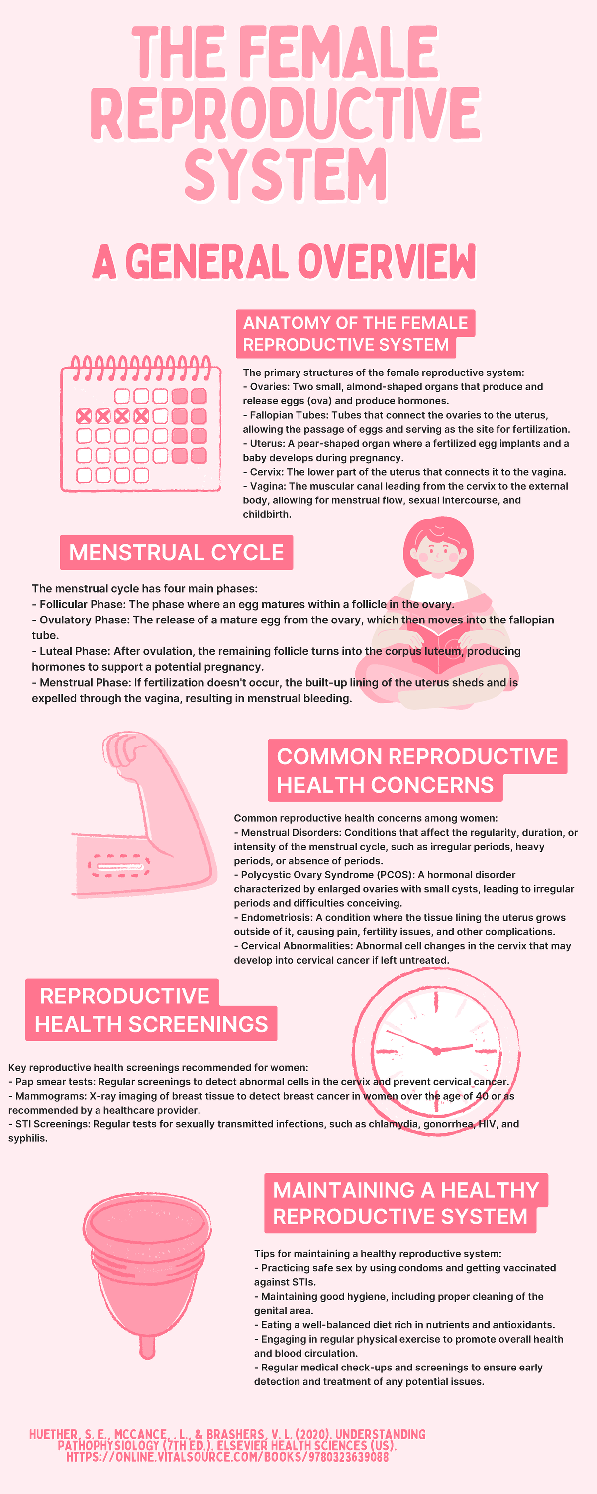 Pink Illustrated Women's Health Infographic - THE FEMALETHE FEMALE ...