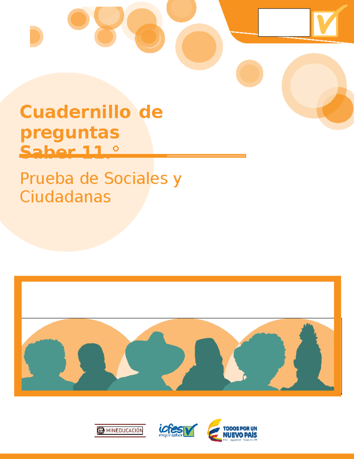 Cuadernillo de preguntas Saber 11 13 de julio - Cuadernillo de preguntas Saber 11.° Prueba de ...