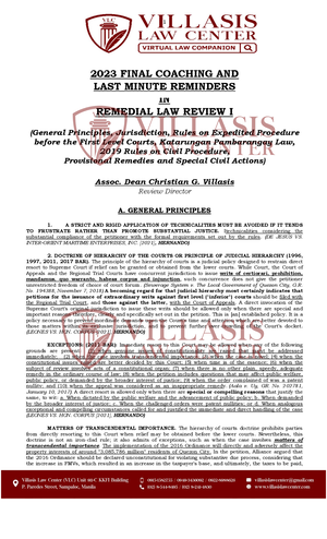 Suggested Answer 2023 BAR Questions IN Remedial LAW Finale - SUGGESTED ...