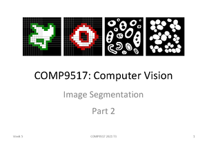 COMP9517 - UNSW Sydney - Computer Vision - Studocu