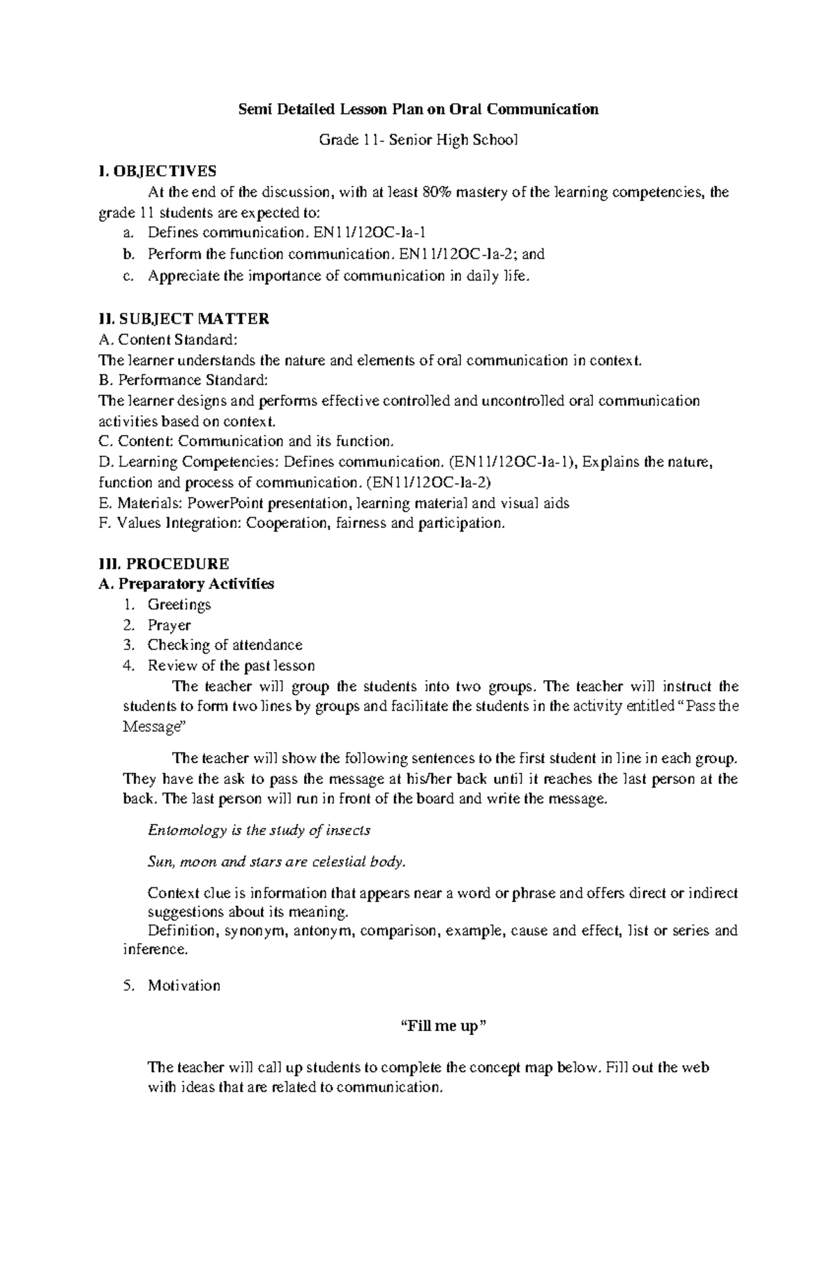 Semi-detailed-lesson-plan-on-Oral-Communication - Semi Detailed Lesson ...