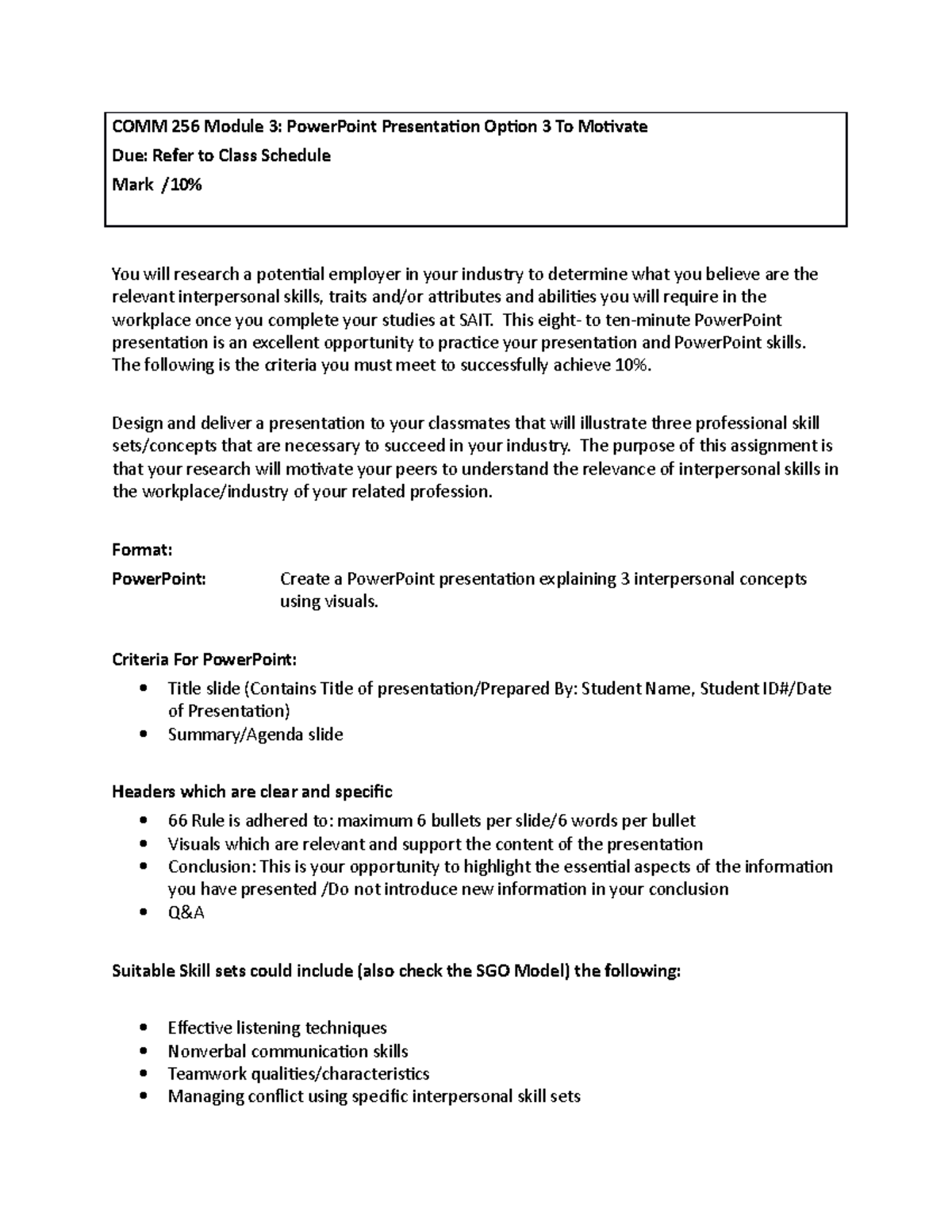 Module 3 Assignment Option 3 PP Presentation - COMM 256 Module 3 ...