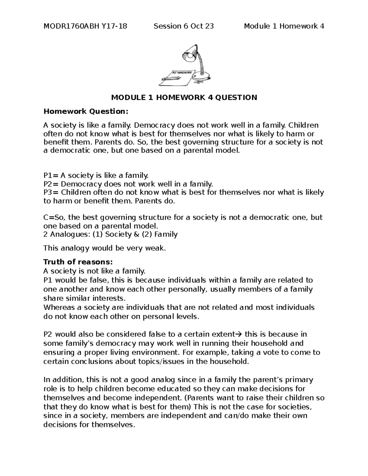 Homework - modules - MODR1760ABH Y17-18 Session 6 Oct 23 Module 1 ...