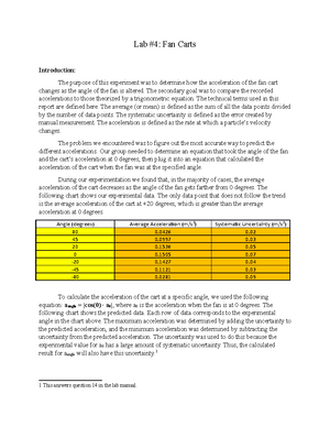 Lab Report 6 - Lab on Conservation of Energy - Lab 6: Law of ...