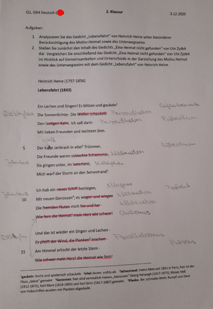 Deutsch Abitur Lernzettel - Q1: Kommunikation Inhalt: - literarische und pragmatischer Texte ...