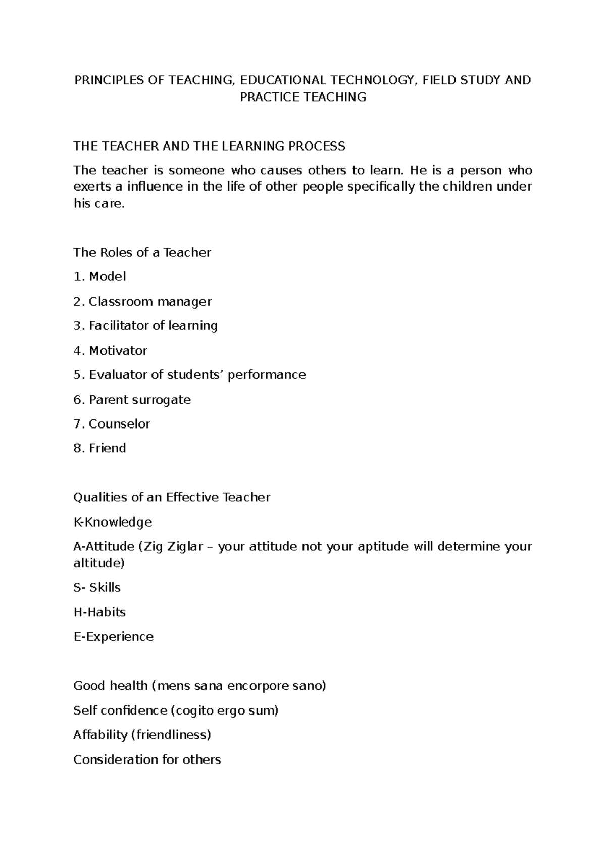 Report On Prof Ed Performance Task 1 Being Oriented On Protocols For Classes In The Learning