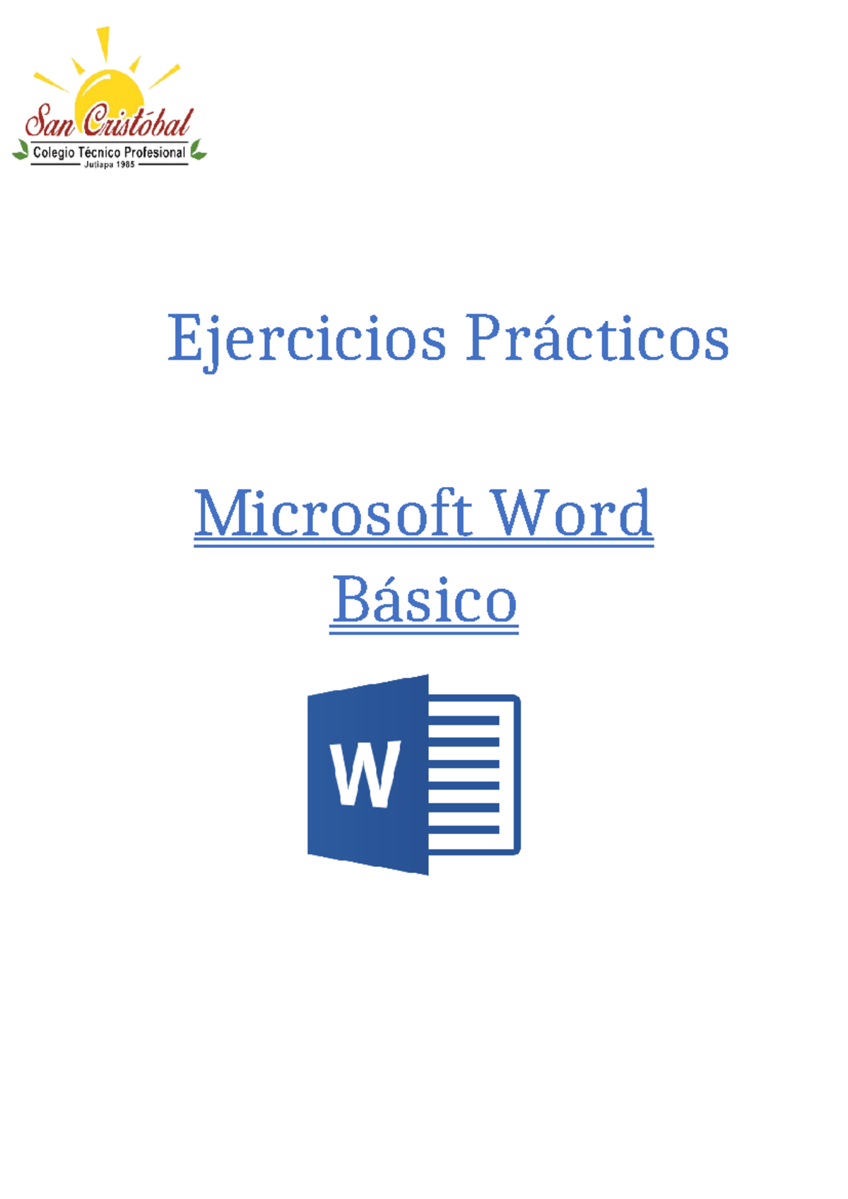 Laboratorio I - Ejercicios Prácticos Microsoft Word Básico SEMANA DEL 8 ...