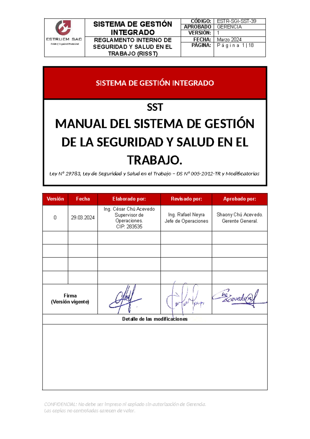 ESTR-SGI-SST-38-Manual de Seguridad y Salud en el Trabajo - SISTEMA DE GESTIÓN INTEGRADO ...