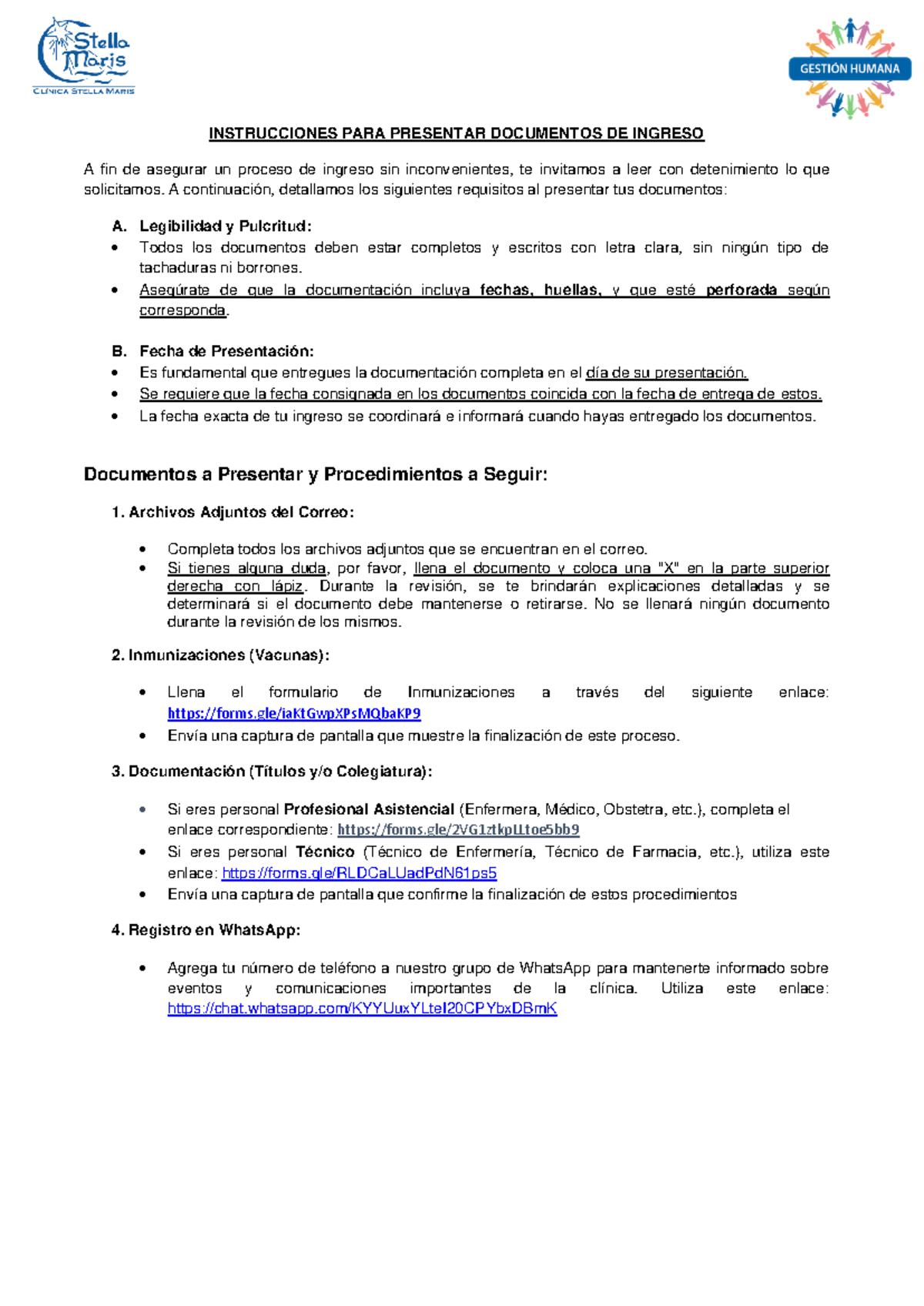 C. Documentos A Tramitar - INSTRUCCIONES PARA PRESENTAR DOCUMENTOS DE ...