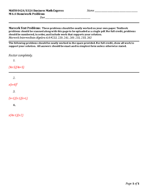 Notes B 2.5 Exponential Functions (1).pdf - MATH 0424/1324 Business ...