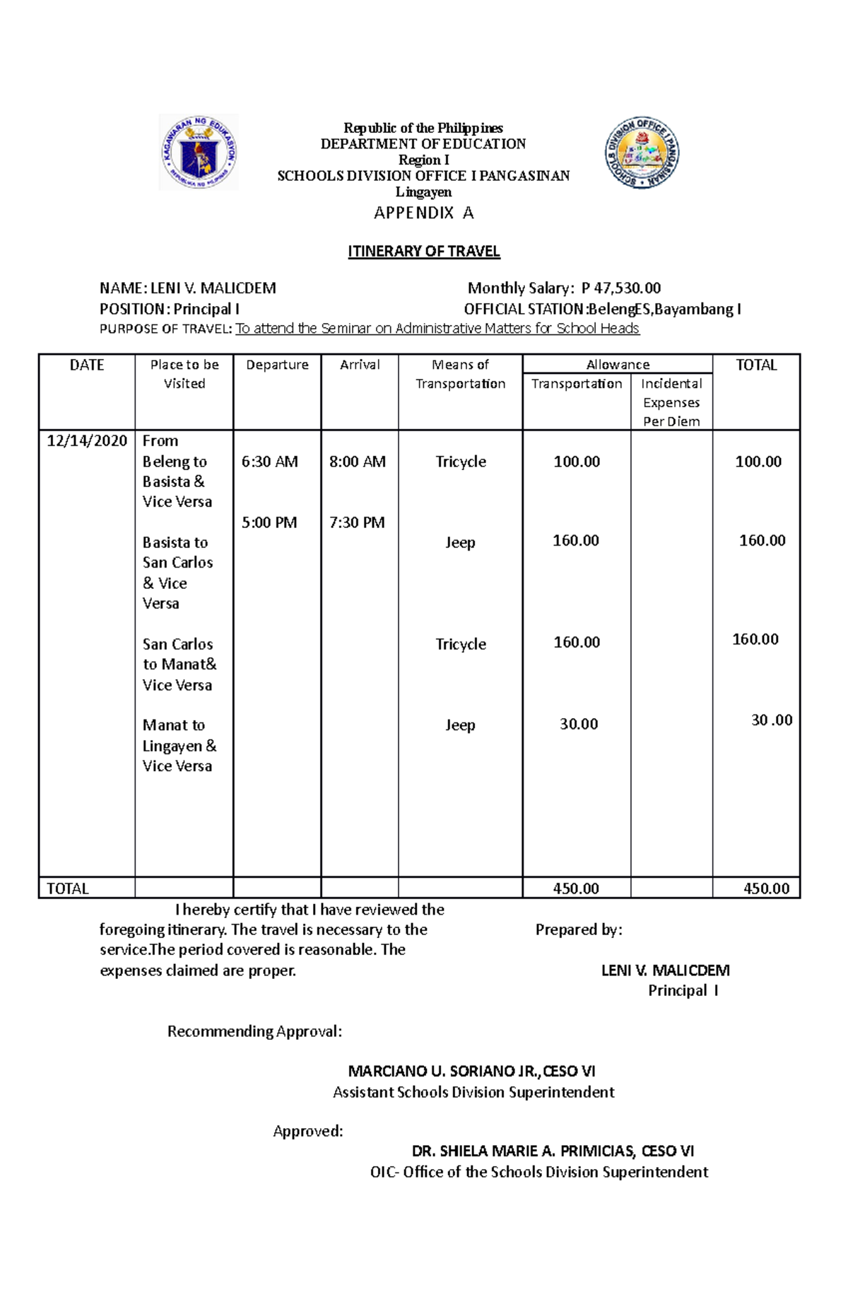 Travel-Documents-Copy - Republic of the Philippines DEPARTMENT OF ...