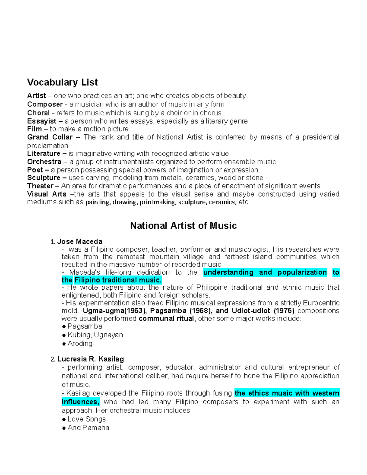 National Artists - Maceda's life-long dedication to the understanding ...