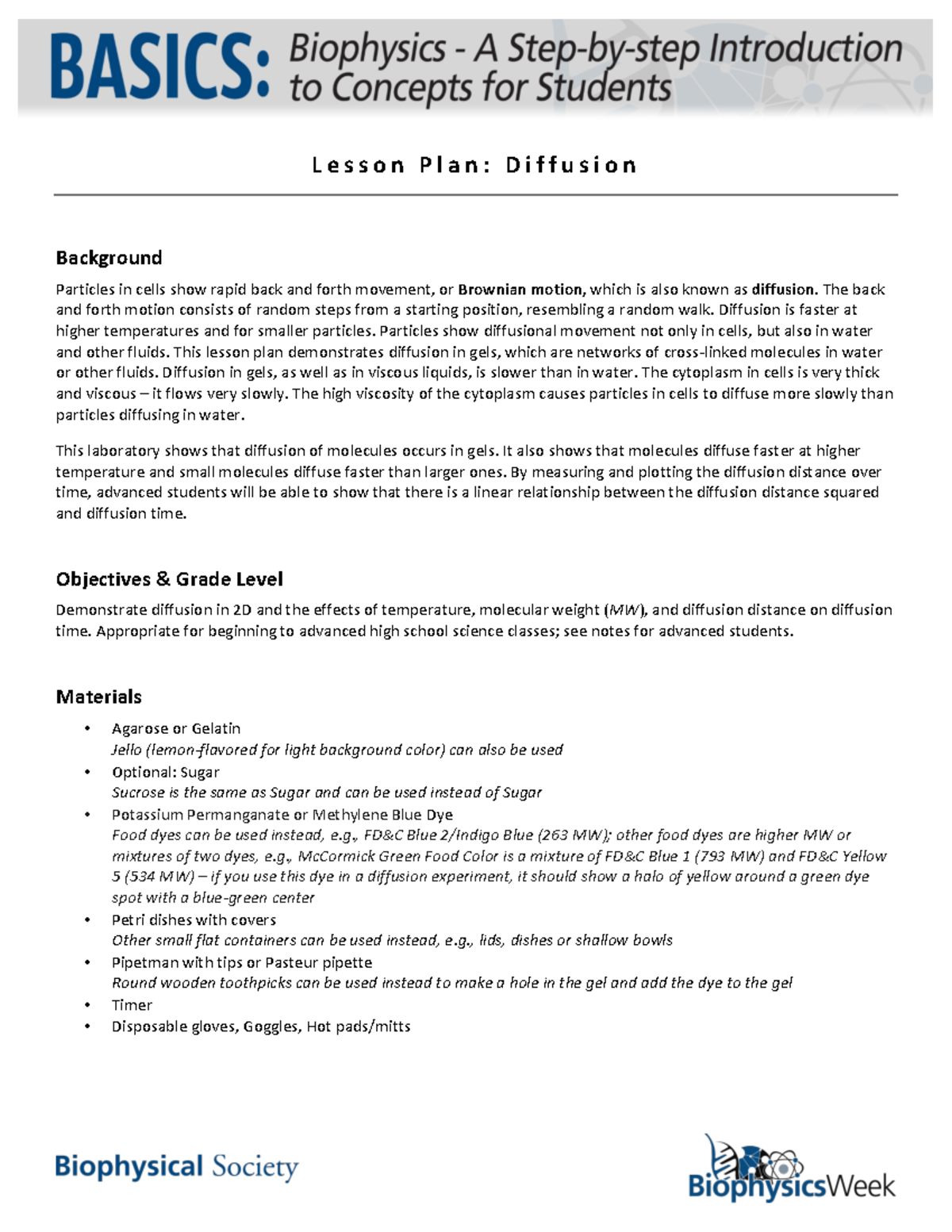 Lesson Plan Diffusion 122115 sm - L e s s o n ठ⃚ P l a n : ठ⃚ D i f f u ...