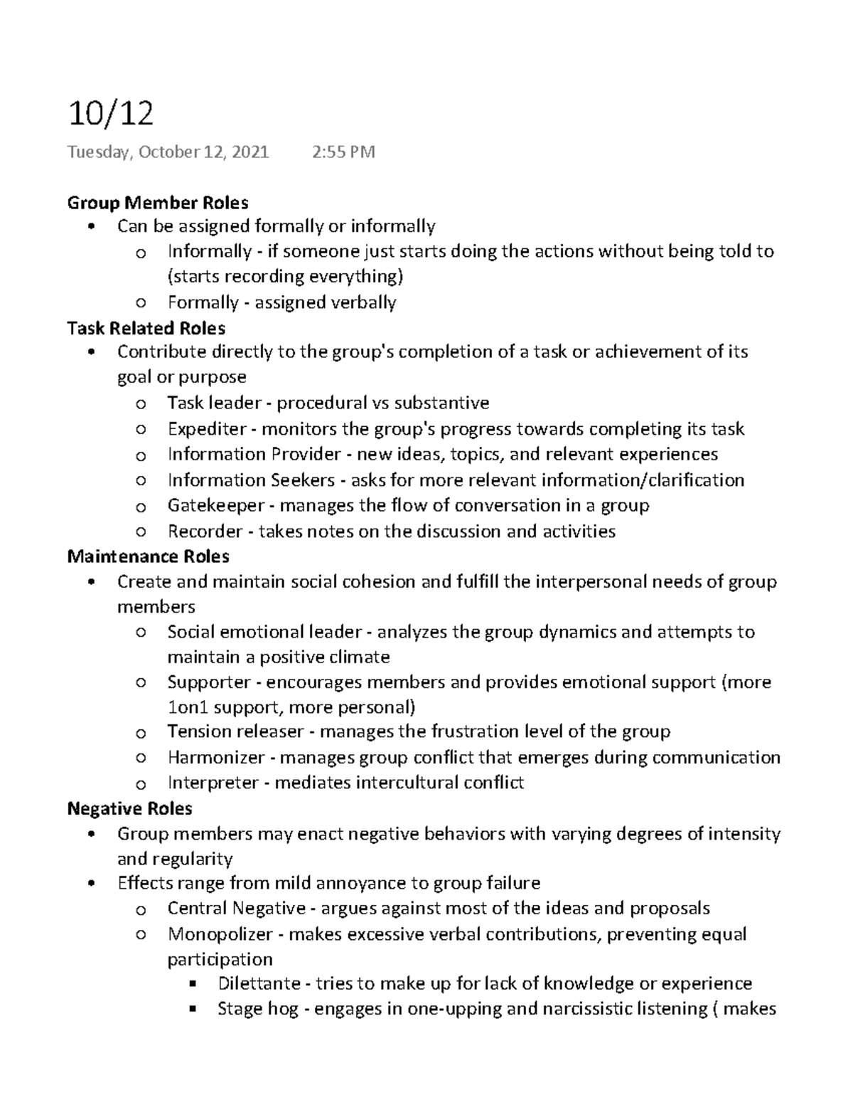 SCOM 123 3 - Group Presentations - Group Member Roles Can be assigned ...