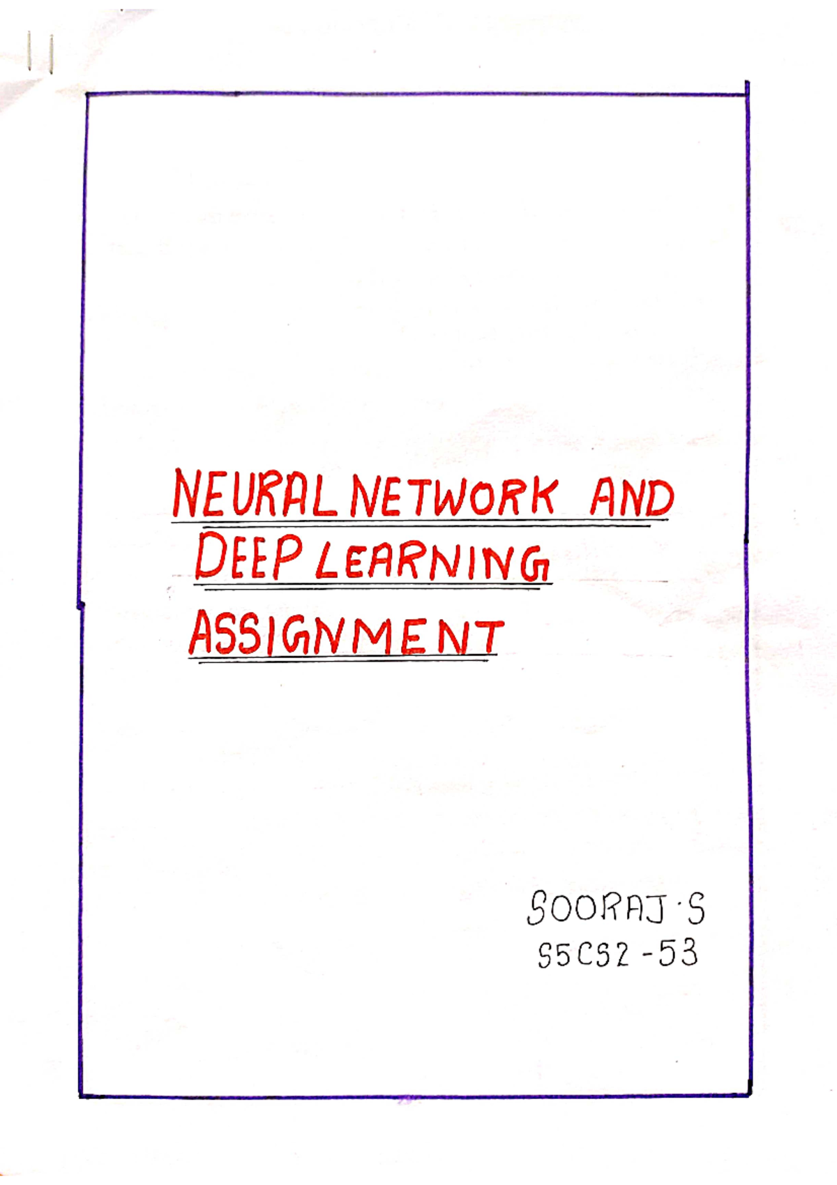 CNN - AlexNet and MNIST - Deep Learning - Studocu