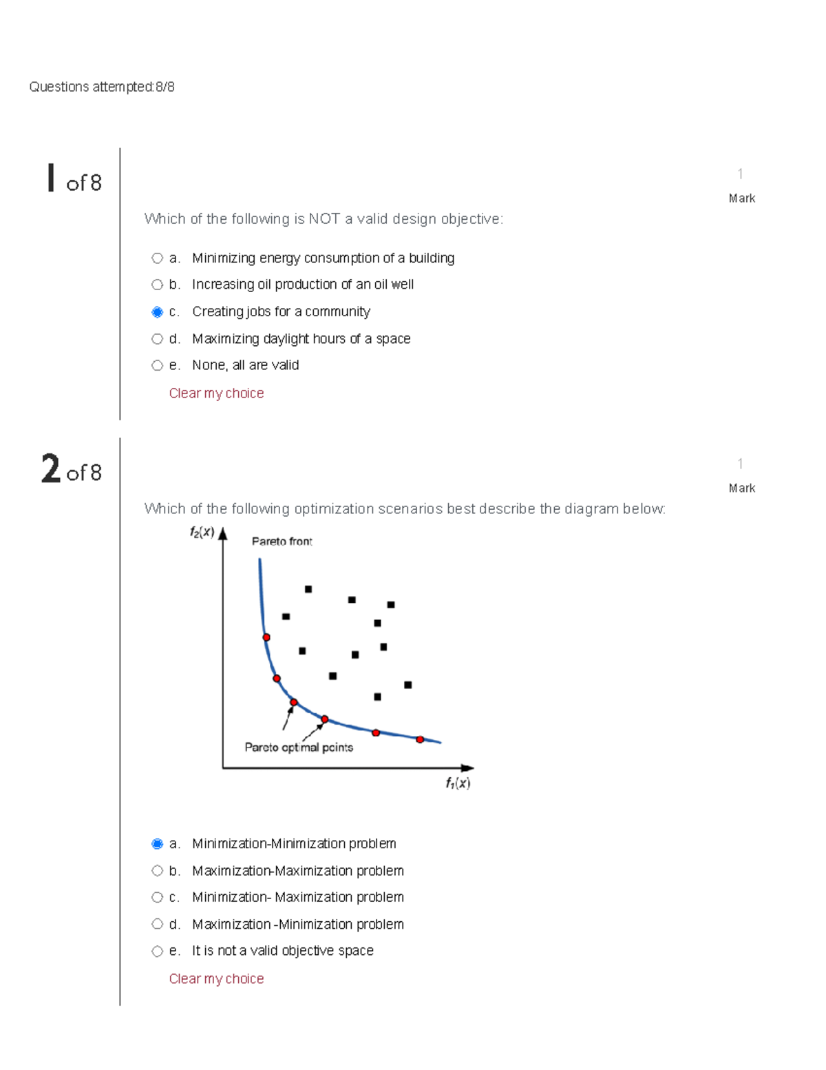 Midterm Exam CIVI 341 G,BLDG 341 G 2212 (page 1 of 3) - Questions attempted:8/ 1 of 8 Which of ...