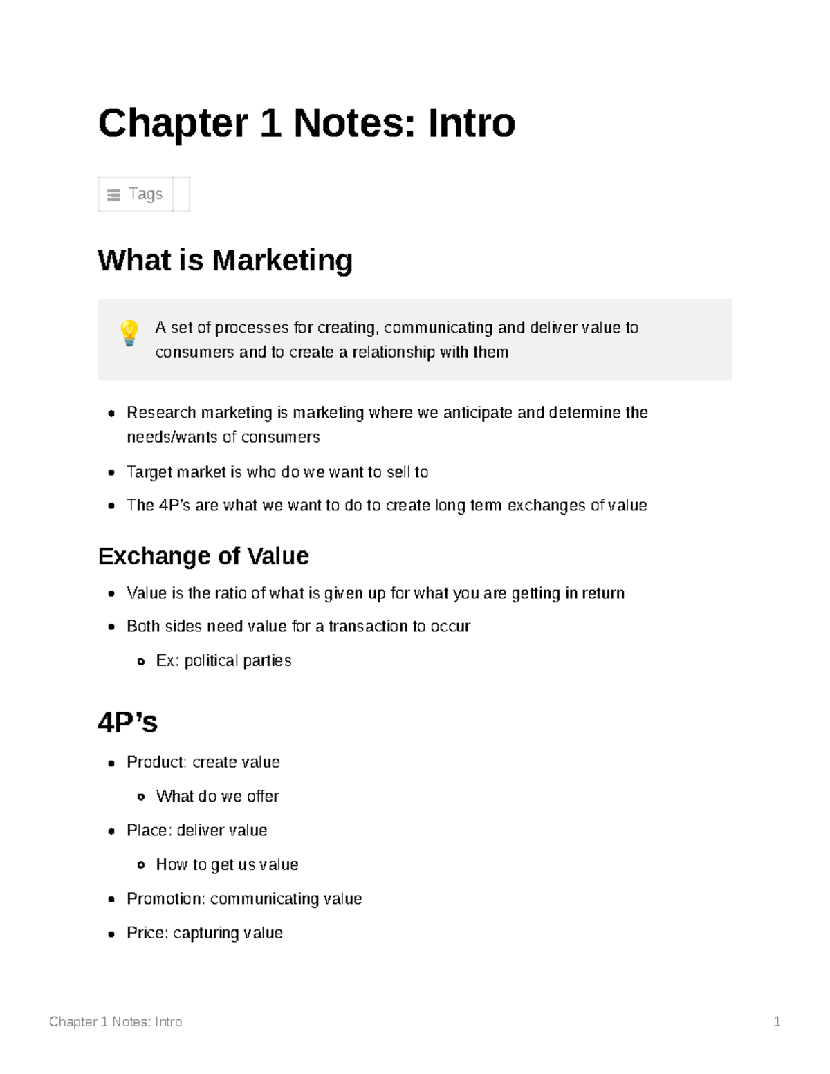 Chapter 1 Notes Intro - Chapter 1 Notes: Intro 1 Chapter 1 Notes: Intro ...
