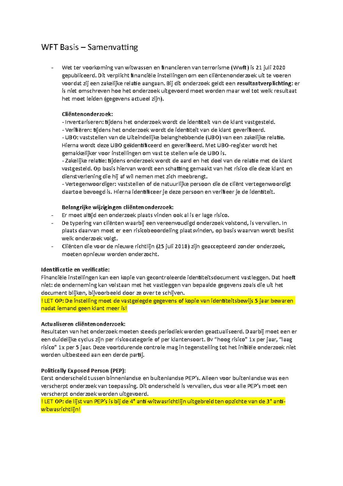 WFT Basis - Dit verplicht financiële instellingen om een ...