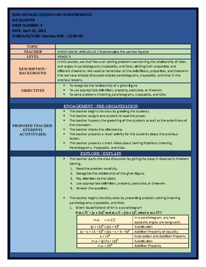 TRIGONOMETRY SECOND QUARTER PRE-CALCULUS GRADE 11 - 1 Senior High ...