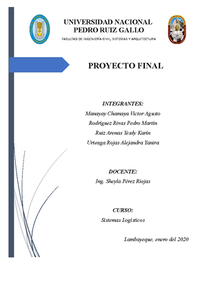 Técnicas DE Administración DE Proyectos PERT CPM - INTEGRANTES Docente ...