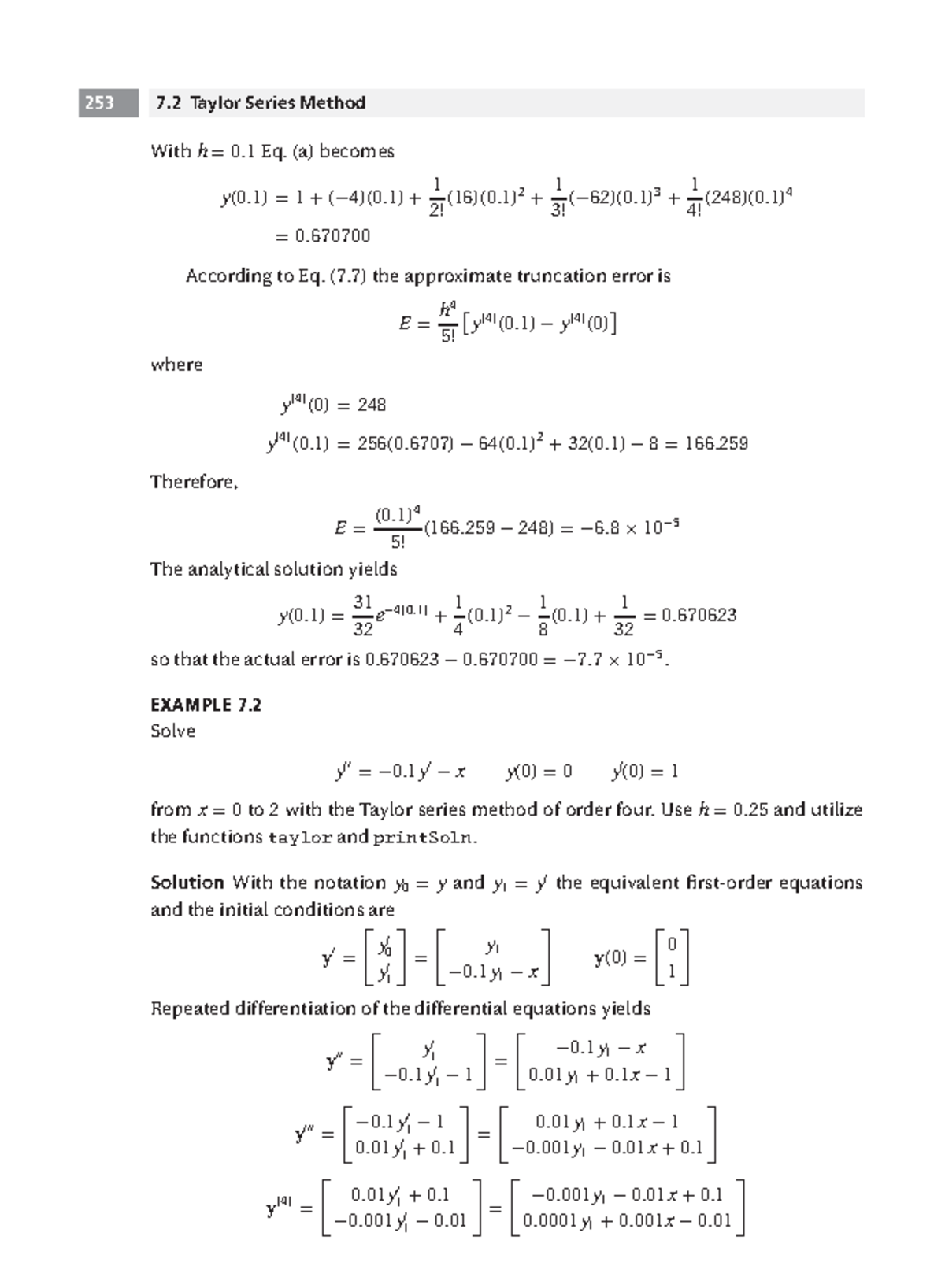 Numerical Method with Python-88 - 253 7 Taylor Series Method With h = 0 ...