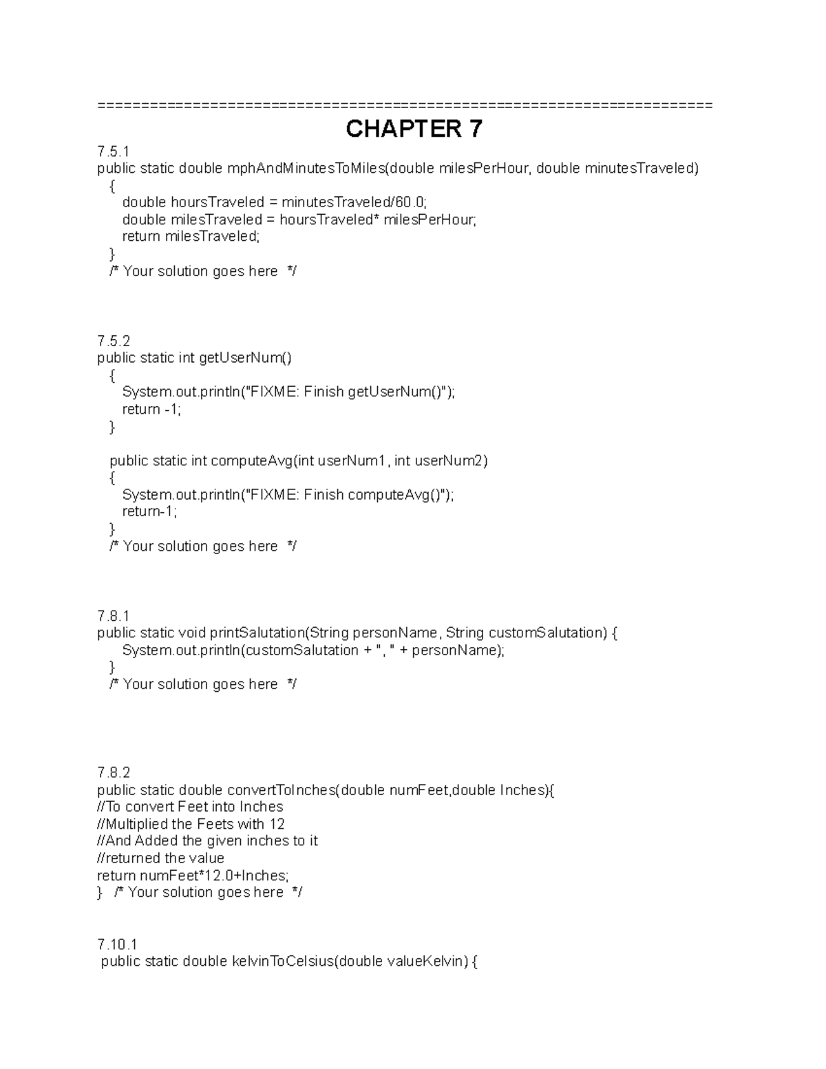 Chap 7 Programming And Lab Assigments From Cse110 Introduction To