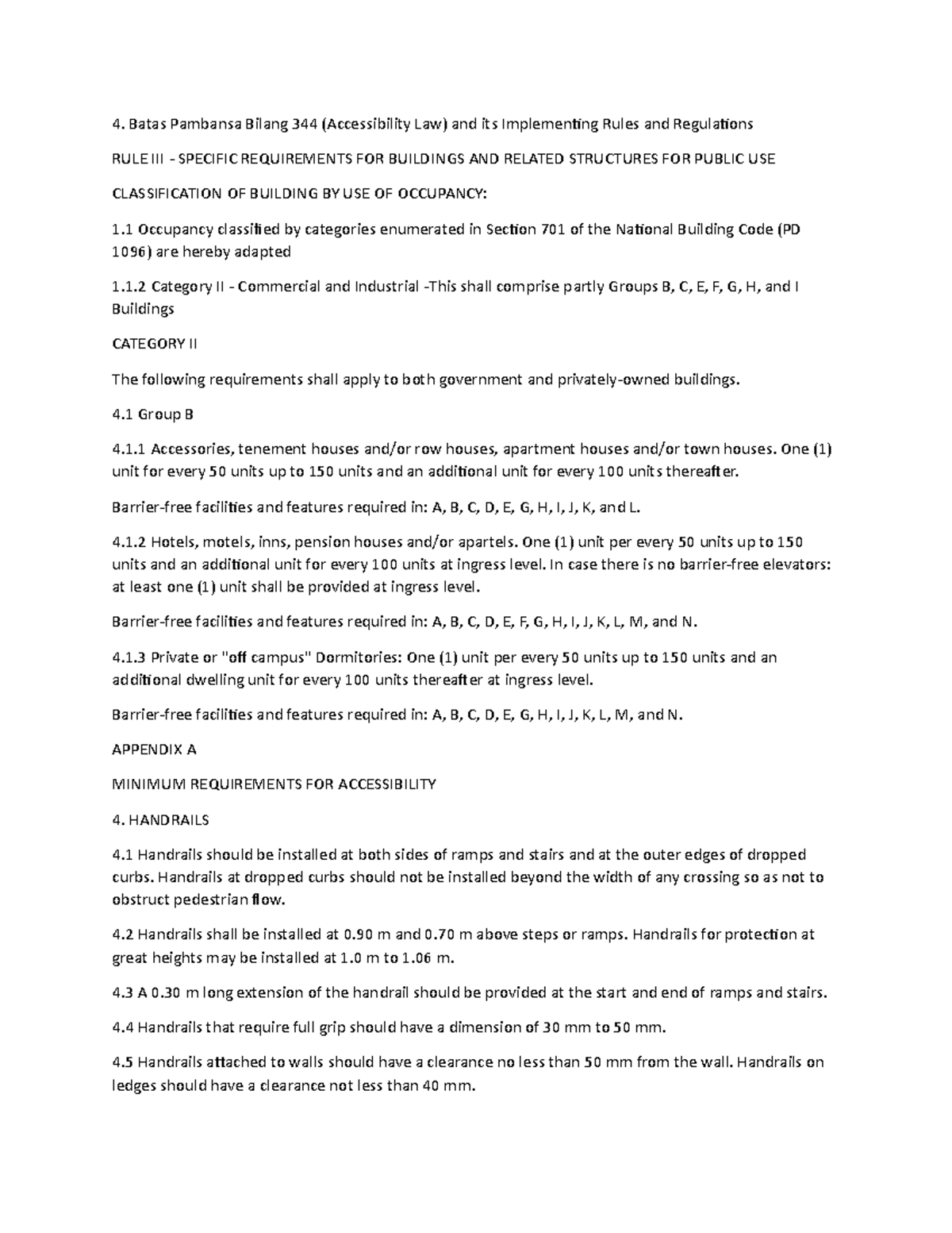 Bp344 - Batas Pambansa Bilang 344 (Accessibility Law) and its Implementing Rules and Regulations ...