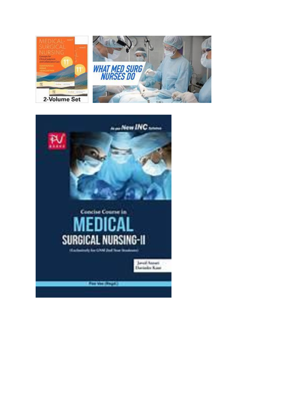 Books to use in medical surgical nursing - Medical-Surgical Nursing ...