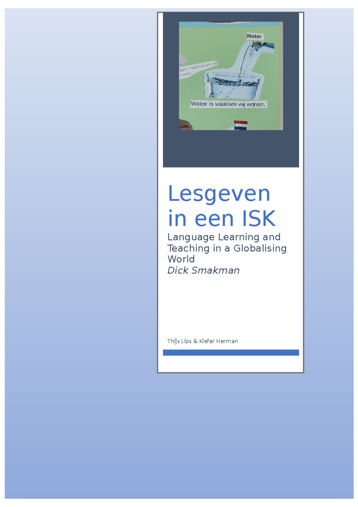 Lltgw Paper - eeee - Thijs Lips & Kiefer Herman Lesgeven in een ISK ...