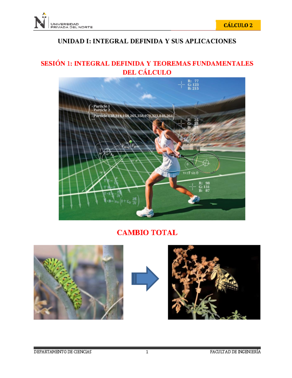 Hoja de Taller N° 1 - Integrales. - Warning: TT: undefined function: 32 UNIDAD I: INTEGRAL ...