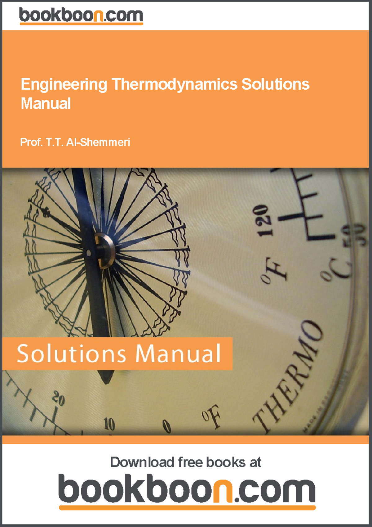 Engineering Thermodynaic - ####### Prof. T. AlShemmeri Engineering Thermodynamics Solutions ...