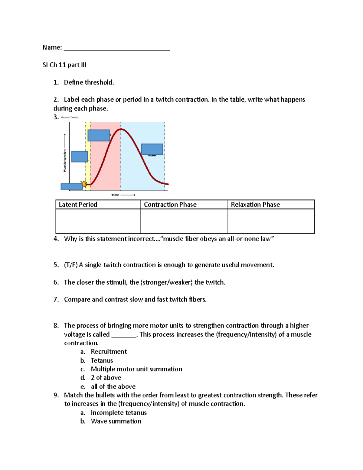 Ch 11 part 3 - worksheet for ch 11 part 3 - Name ...