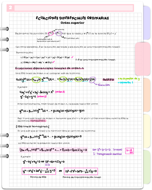 Ejercicios Resueltos - ECUACIONES DIFERENCIALES ECUACION DE BERNOULLI E0100 ́ Ejemplos ...