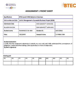 5075 Nguyen NGOC ANH Assignment 1 Frontsheet - ASSIGNMENT 1 FRONT SHEET ...
