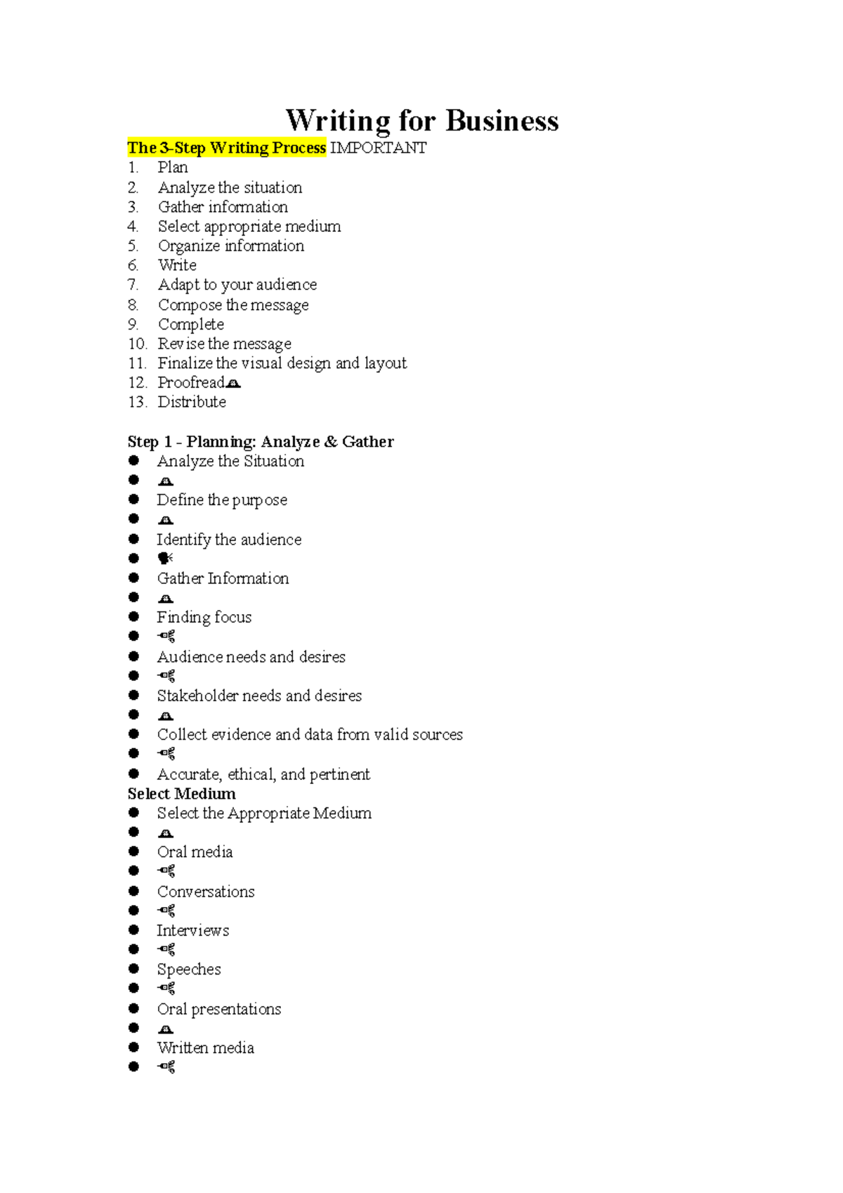 BCOM 321 CH. 4 - Professor: Dr. Ken Bohl - Writing for Business The ...