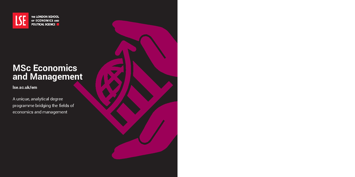 LSE Msc. economics and management - MSc Economics and Management lse.ac ...