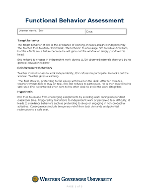 DIM4 TASK 2 Evaluating Learning AND Instruction - Pre-Assessment A. Analyze the student - Studocu