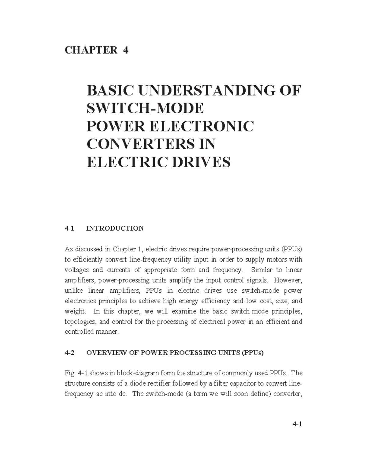 Electric drive chap4 part2 - CHAPTER 4 BASIC UNDERSTANDING OF SWITCH-MODE POWER ELECTRONIC - Studocu