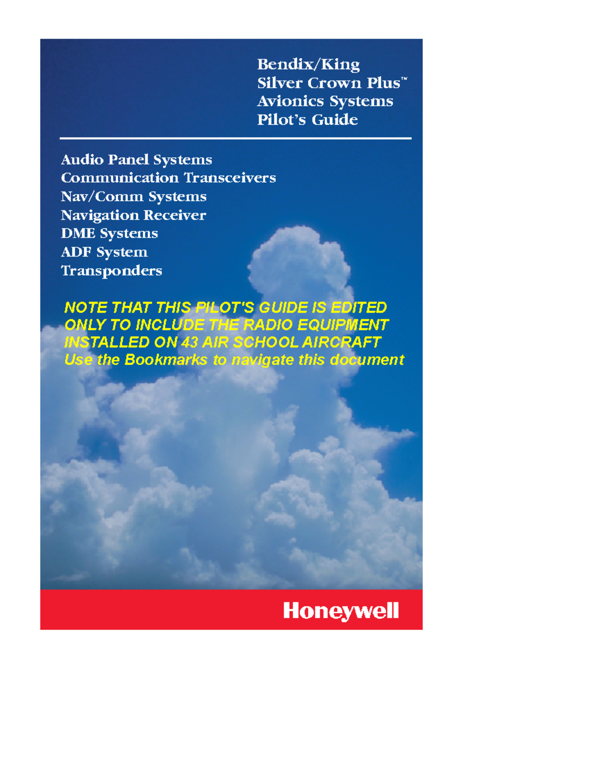 Bendix King Avionic Systems Pilot's Guide Edited - N Bendix/King Silver Crown Plus ™ Avionics ...
