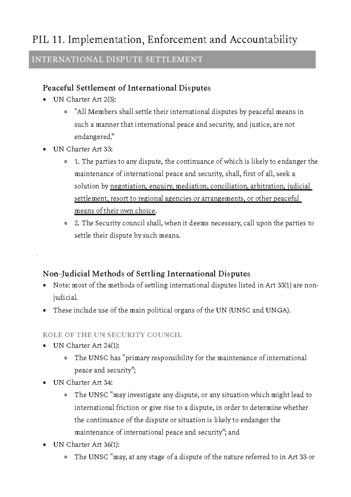 PIL 11. Implementation, Enforcement and Accountability - PIL 11 ...