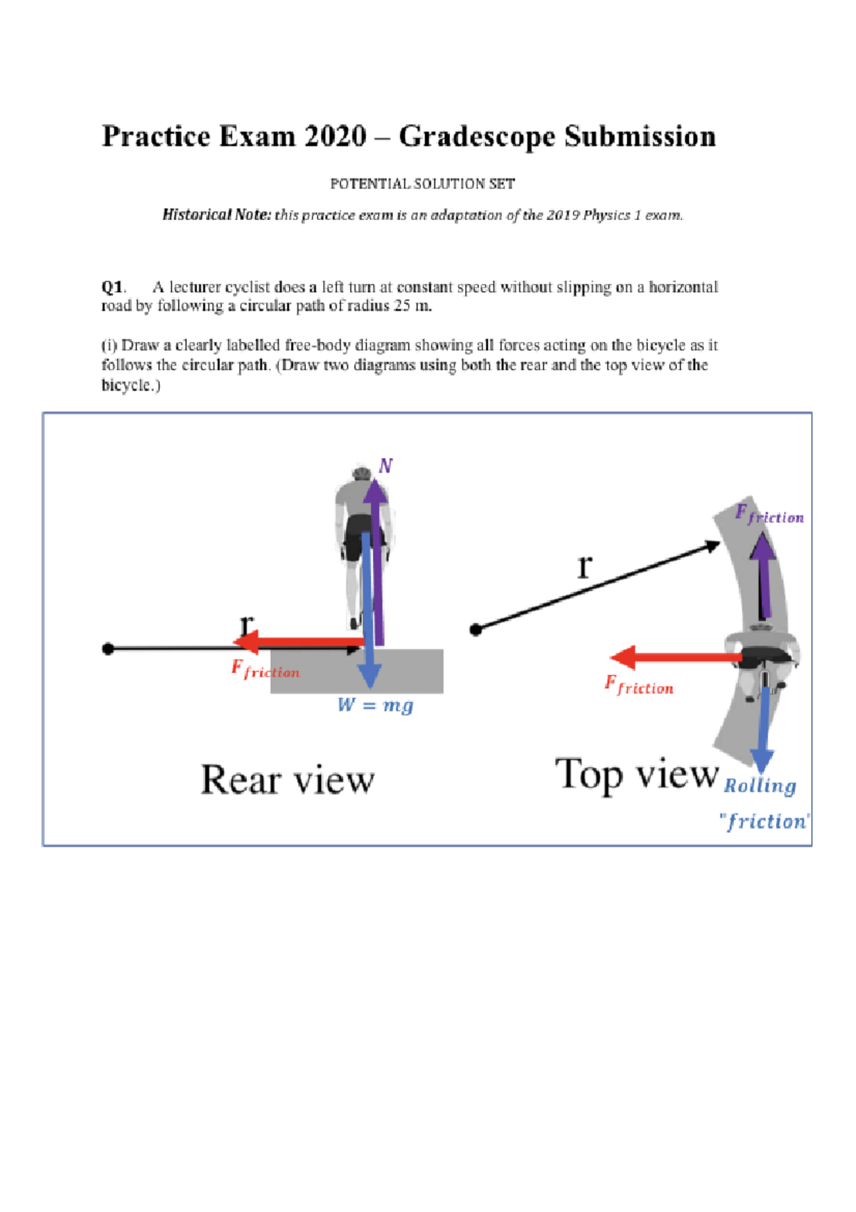 Prac exam 2020 gradescope sols - PHYC10003 - Studocu