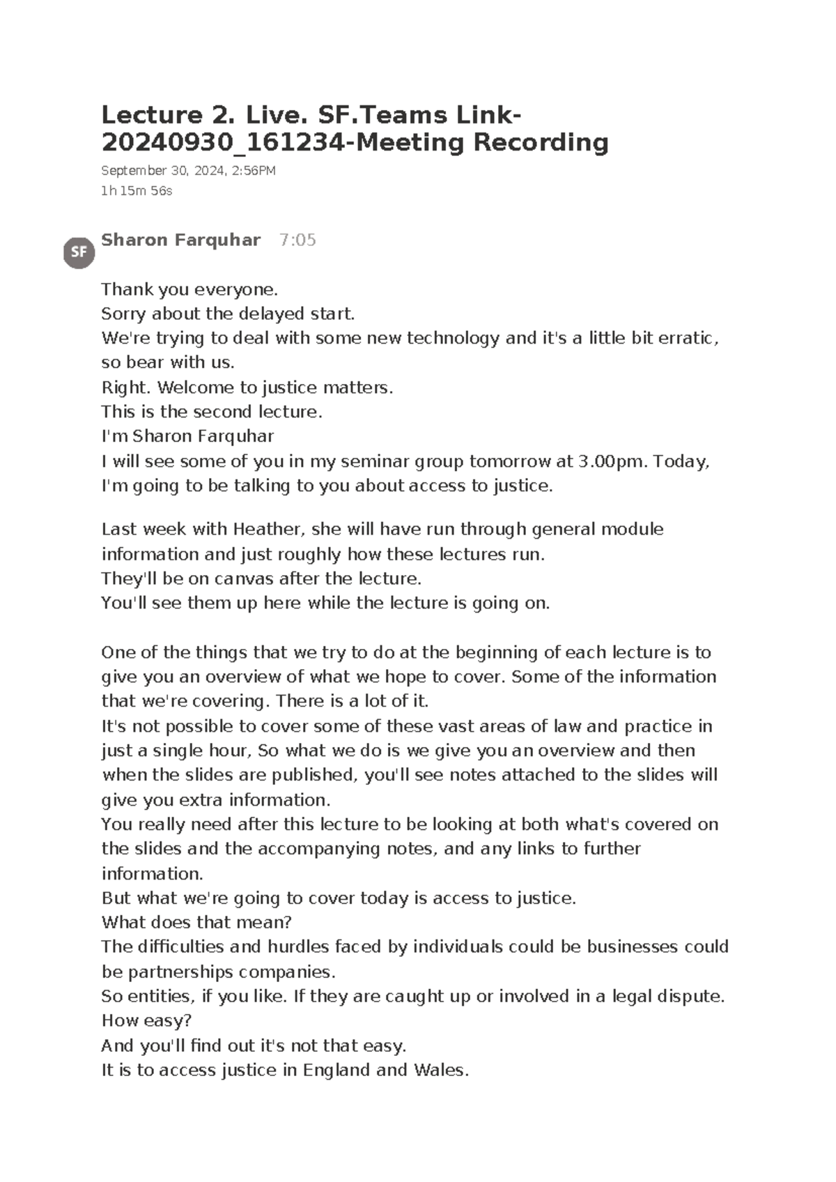 Lecture 2. Live. SF.Teams Transcript - Lecture 2. Live. SF Link- 20240930_161234-Meeting ...