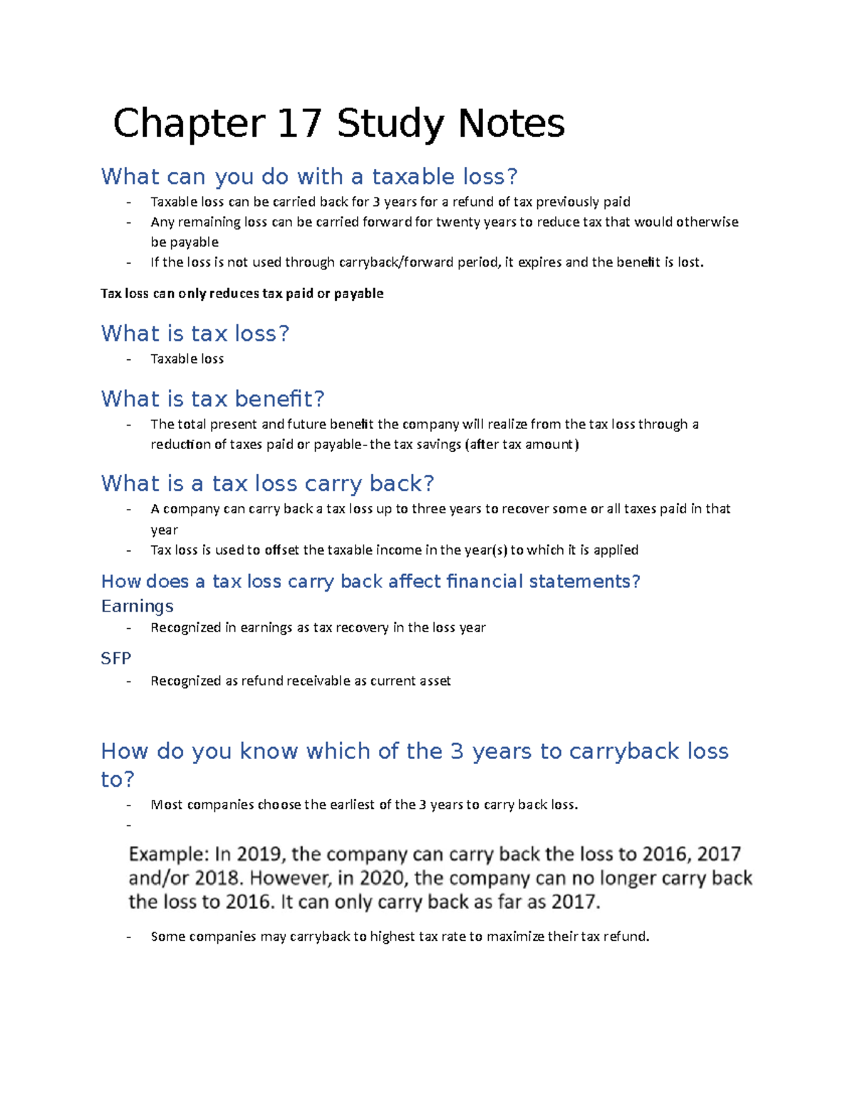 Chapter 17 Notes - Chapter 17 Study Notes What can you do with a ...