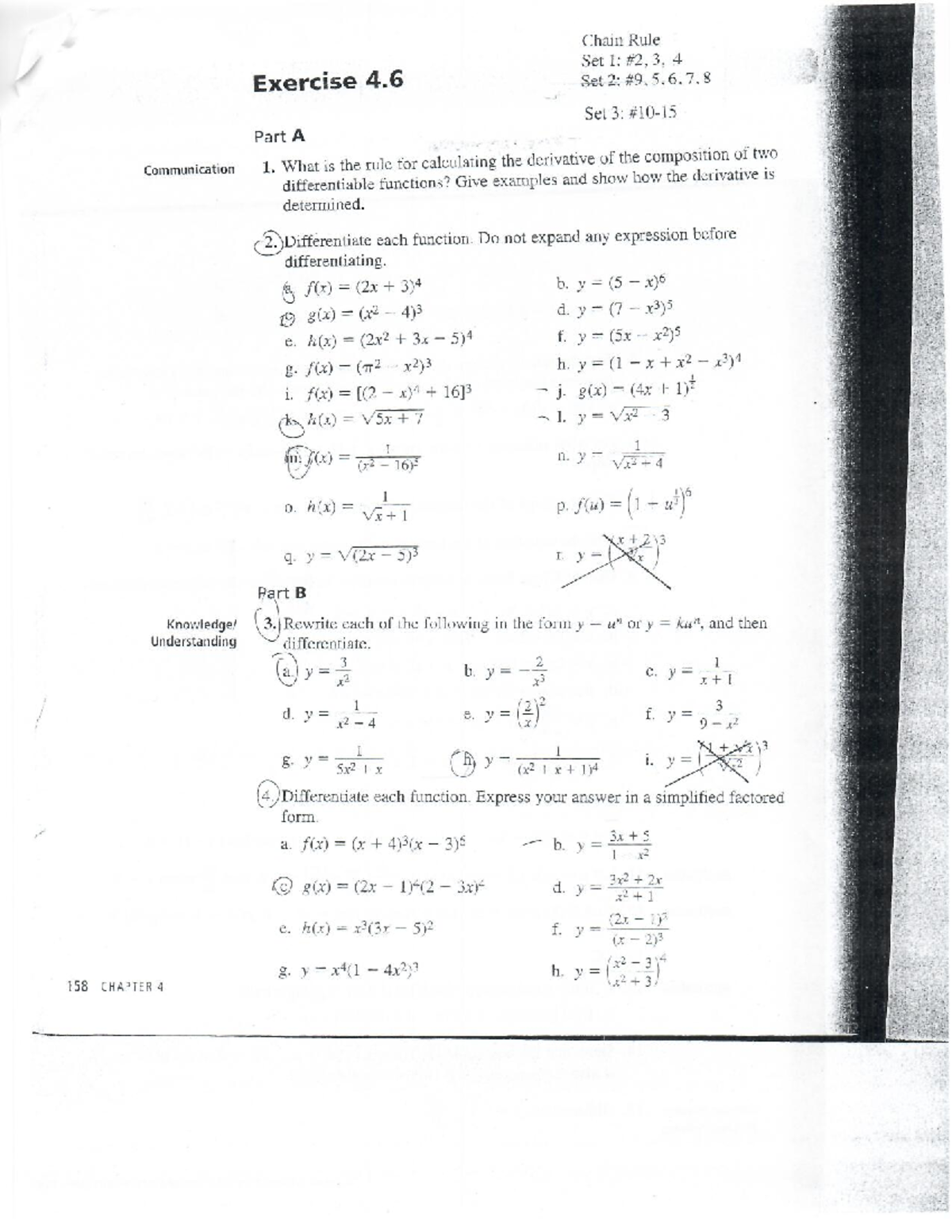 Chain Rule Practice - Studocu