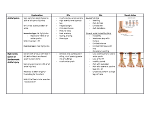 LLAF Intervention worksheet - Pain reduction RICE, NSAIDS Taping Dry ...
