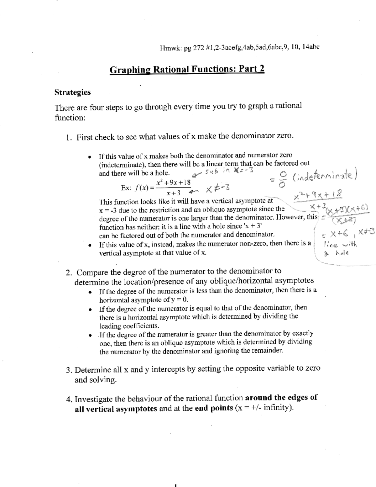 Mhf4u graphingrationals part2 soln - Math 125.3 - Studocu